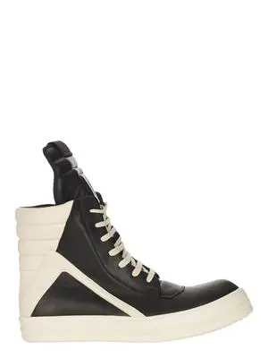 Rick Owens Geobasket Sneakers - Black