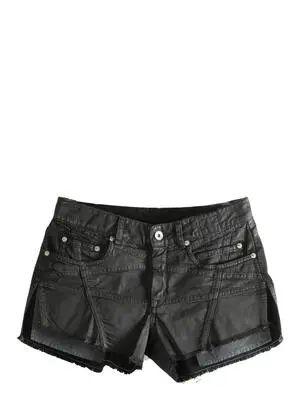 Rick Owens Lana Denim Cut-off Shorts - Black