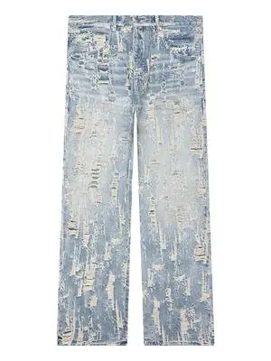 PURPLE BRAND Bead Splatter Destroy Denim