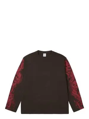 PALACE Smoked Waffle Long-sleeve 'fox - Brown