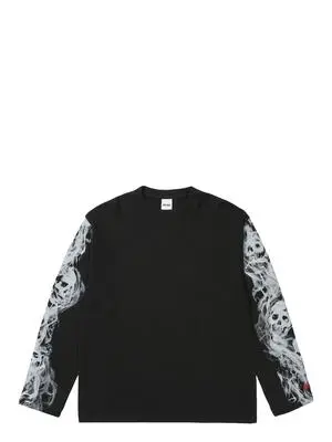PALACE Smoked Waffle Long-sleeve - Black