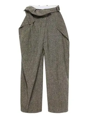 JW Anderson Fold Over Trousers - Black