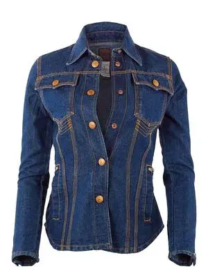 Jean Paul Gaultier Structural Denim Jacket - Blue