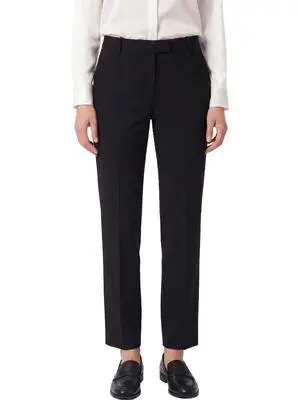 Max Mara Tailored Straight Leg Pants - Black