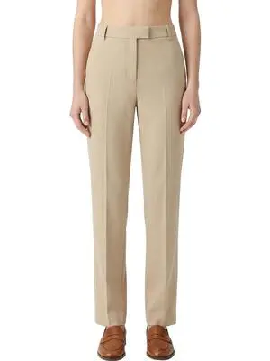 Max Mara Classic Cady Trousers - Brown