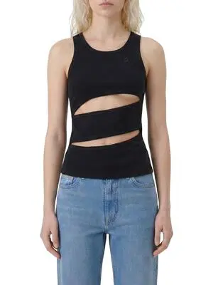 Coperni Cotton Cut-out Top - Black