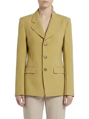 AMI Paris Single Breasted Jacket - Yellow