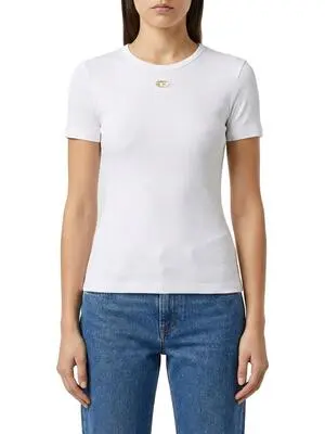 DIESEL® Oval D Cotton T-shirt - White