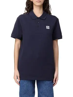 Balmain Balmain Logo Polo Shirt Blue