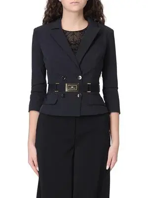 Elisabetta Franchi Belted Jacket - Black