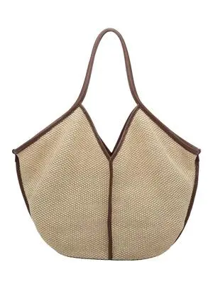 Hereu Hereu Calella Raffia Tote Bag Beige