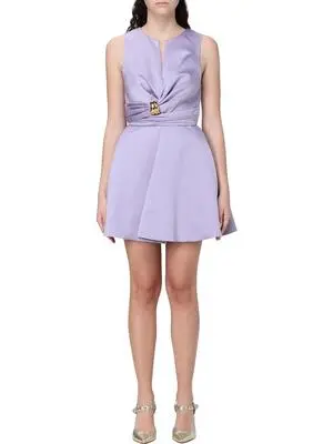 Elisabetta Franchi Elisabetta Franchi Sleeveless V-Neck Mini Dress Lilac