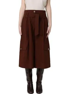 Pinko Belted Cargo Culottes - Brown