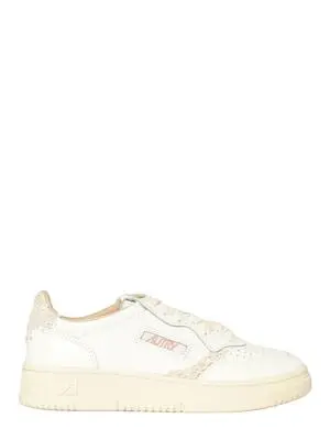 AUTRY Autry Medalist Low Leather Sneakers With Lace Detailing
