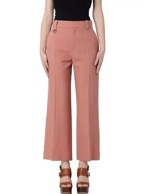 Chloé Wide Leg Trousers - Pink