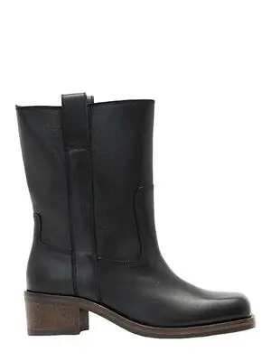 ALLSAINTS Terri Leather Boots - Black