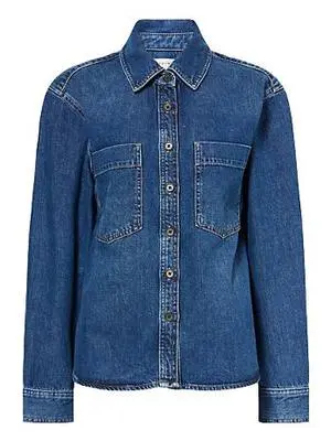 FRAME The Polished Relaxed-fit Denim Shirt - Merlin