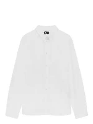 The Kooples Strap-detail Slim-fit Cotton Shirt - White