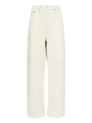 FRAME Baggy High-rise Denim Jeans - Off White