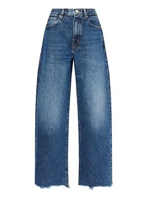 FRAME The Bow Curved-leg Denim Jeans - Acumen New Fray