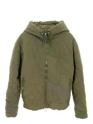 LOUIS VUITTON 2010s Flower-quilted Hooded Jacket - Green