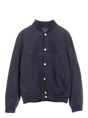 LOUIS VUITTON 2010s Button-fastening Bomber Jacket - Blue