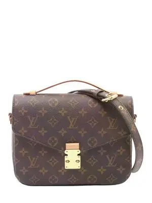 LOUIS VUITTON 2010s Metis Mm Monogram Tote - Brown