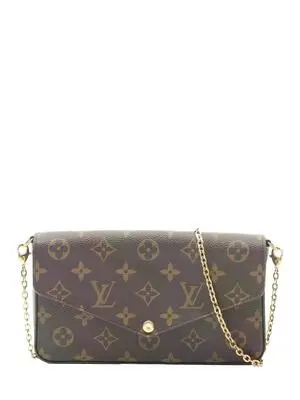 LOUIS VUITTON 2017 Felicie Chain Wallet - Brown
