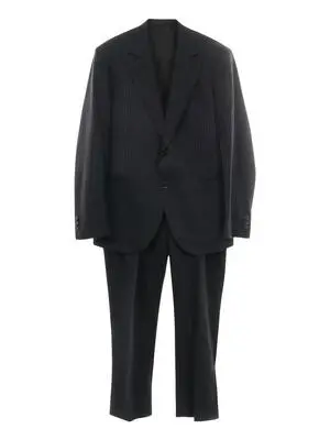 LOUIS VUITTON 2000s Stripe Single Breasted Suit - Black