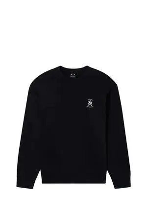 Armani Exchange Logo-detail Sweatshirt - Black