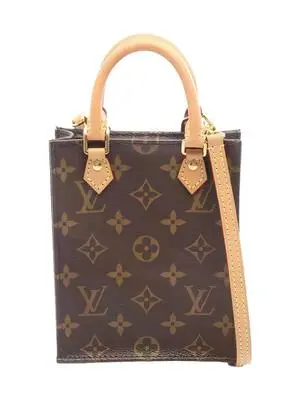 LOUIS VUITTON 2021 Petite Sac Plat Monogram Tote - Brown
