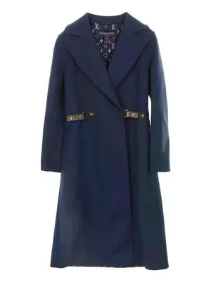 LOUIS VUITTON 2010 Monogram Wool Coat - Blue