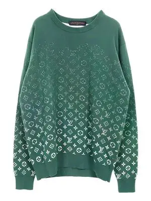 LOUIS VUITTON Monogram Knit Cotton Top - Green