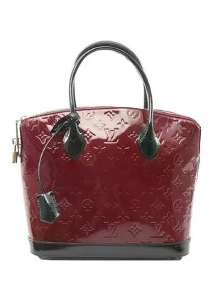 LOUIS VUITTON 2014 Pm Lockit Monogram Tote Bag - Red
