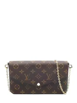 LOUIS VUITTON Felicie Monogram-canvas Pochette - Brown