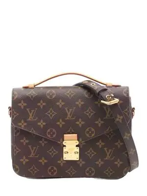 LOUIS VUITTON 2017 Mm Metis Monogram Tote Bag - Brown