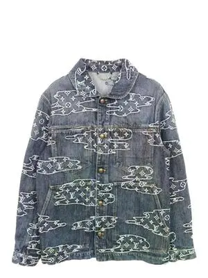 LOUIS VUITTON 2010s Monogram Denim Jacket - Blue