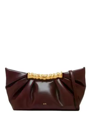 Jw Pei Leia Ruched Clutch Bag - Brown