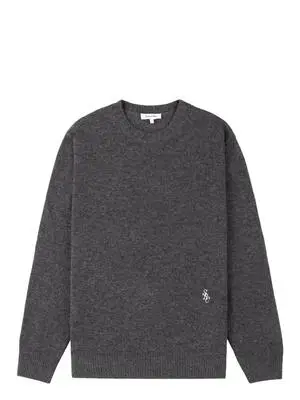 SPORTY & RICH Logo Sweater - Grey