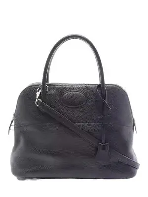 Hermès 2018 Bolide 31 Taurillon Clemence Leather Handbag - Black
