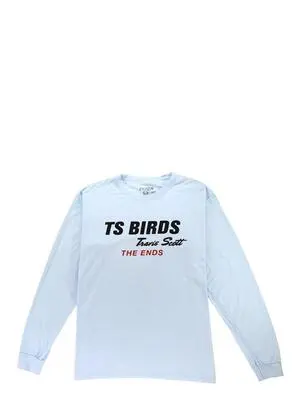 TRAVIS SCOTT Ts Birds The Ends Long Sleeve Tee Shirt - Blue