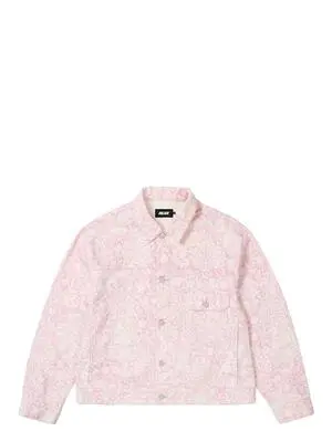 PALACE Lace Bleached Denim Jacket - Pink Denim