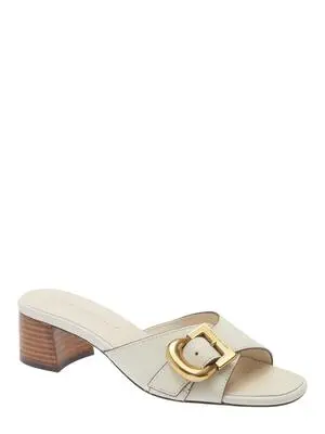 Marc Jacobs The Doll Buckle Slide Sandal - White