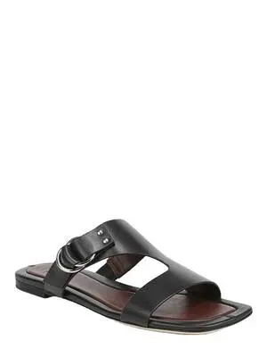 Vince Verona Leather Slide Sandal - Black
