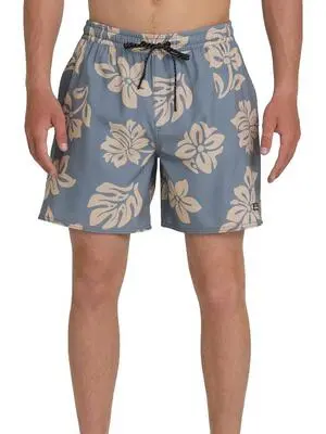 Quiksilver Mix Pack Volley Floral 17" Swim Trunks - Phantom