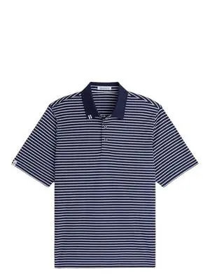 ASHWORTH GOLF 2bar Stripe Polo - Driver Navy/white
