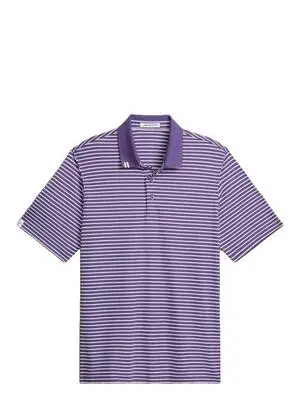 ASHWORTH GOLF 2bar Stripe Polo - Violet/white