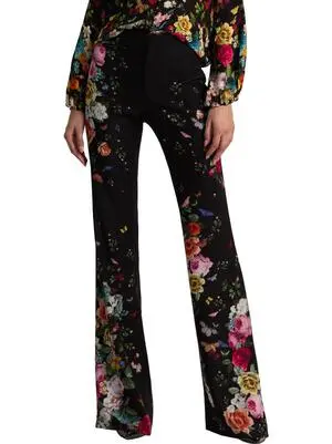 ALICE + OLIVIA Floral Bootcut Pants