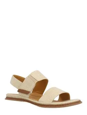 L'AMOUR DES PIEDS Delphina Ankle Strap Sandal - Natural
