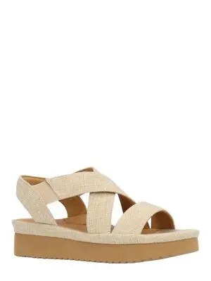 L'AMOUR DES PIEDS Aizling Ankle Strap Sandal - Natural
